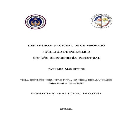 ejemplo de un proyecto formativo final | DOCX