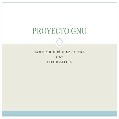 Proyecto gnu | PDF
