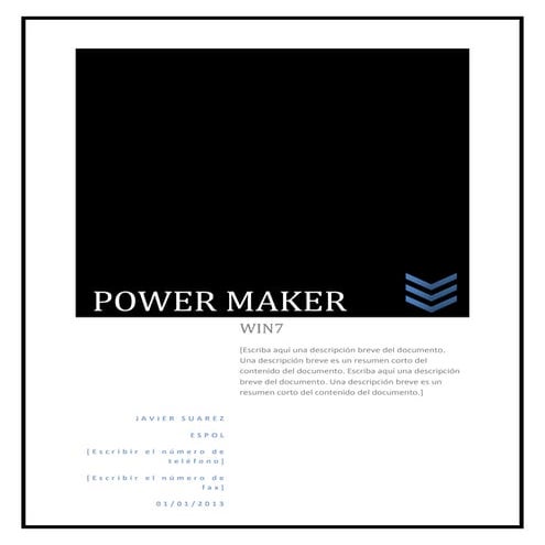 POWER MAKER | DOCX