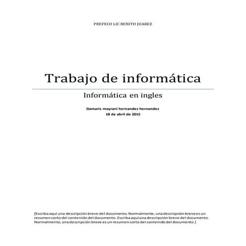 Proyecto informatica | PDF