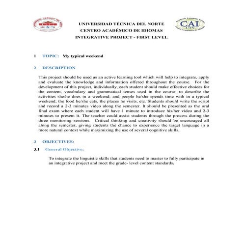 PROJECT LEVEL 1 | PDF