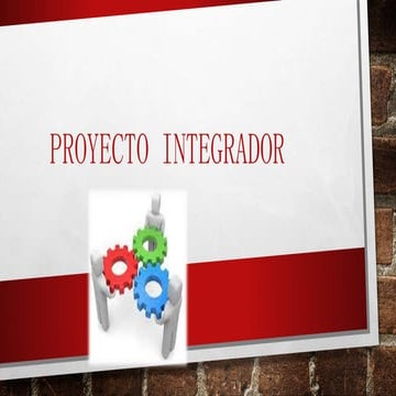 Proyecto integrador | PPT