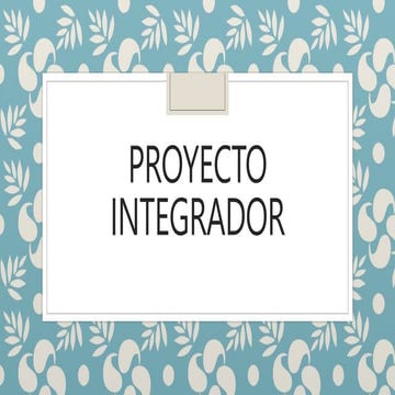 Proyecto Integrador refuerzo.pptx | Educational Assessment | Education