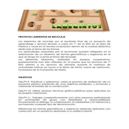 Proyecto laberintos | PDF