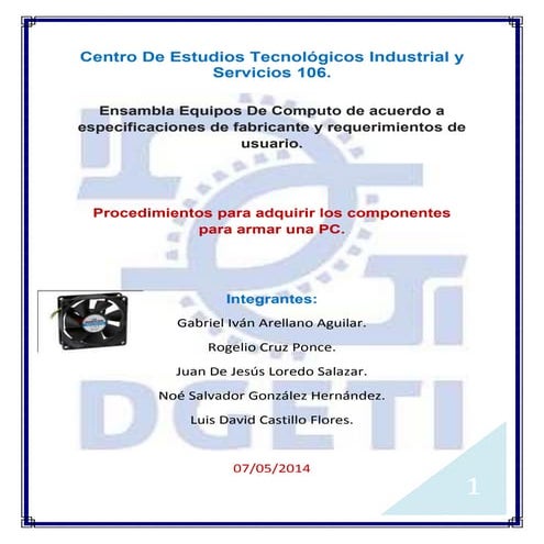 Proyecto moy Manual para adquirir hardware critico | DOCX