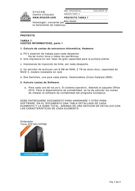 Proyecto práctica 7 | DOCX | Computer Peripherals | Computing