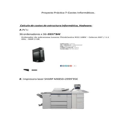 Proyecto práctica 7 | DOCX | Computer Peripherals | Computing