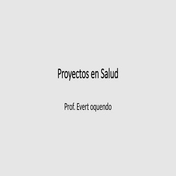 proyectos en-salud | PPT