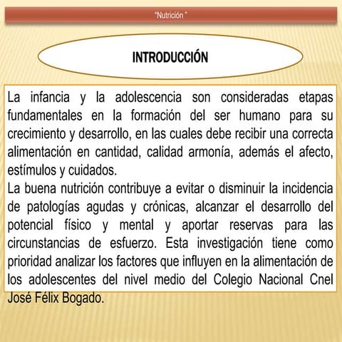 Proyecto sobre nutrición 2021 CNFB.pptx | Nutrition | Healthy Living