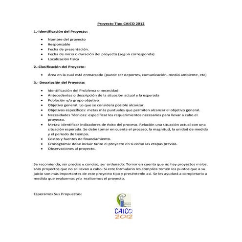 Formato basico proyecto | DOCX