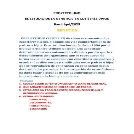 Principios de herencia mendeliana | PDF
