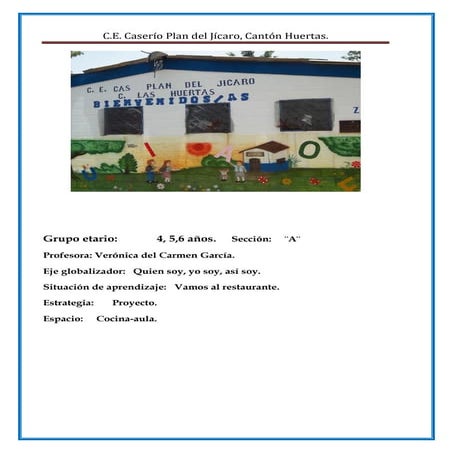 Proyecto "Vamos al Restaurante" | PDF