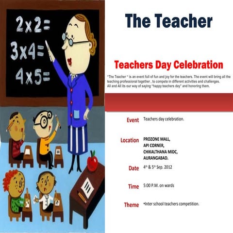 INTER SCHOOL TEACHERS COMPETITION | PPT