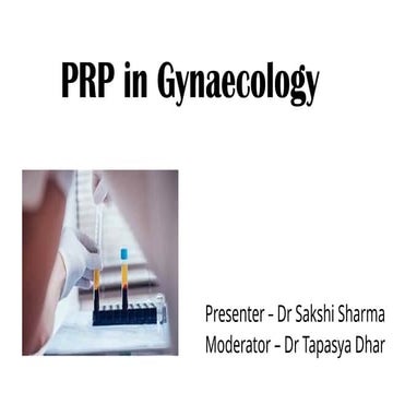 PRP in Gynaecology presentation platelet.pptx