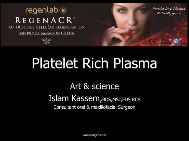platelet rich plasma | PPTX