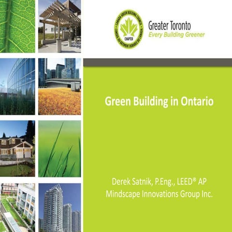 CaGBC Toronto: Partners In Project Green | PPTX