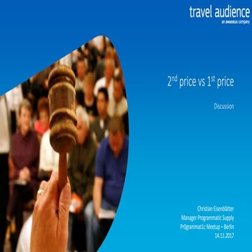 2nd price vs. 1st price auction - a DSP perspective | PPTX