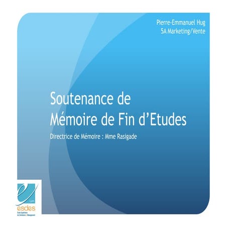 Soutenance memoire | PDF