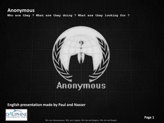 Anonymous | PPT