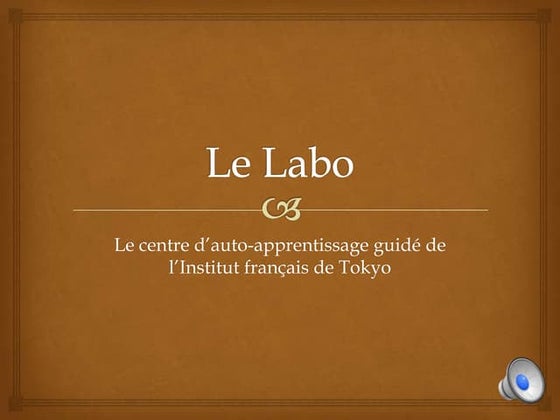 Institut_labo presentations