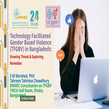 Technology Facilitated Gender Based Violence (TFGBV) in Bangladesh: | PPT