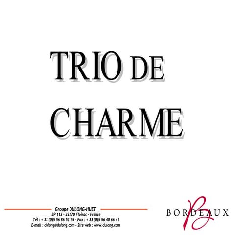 TRIO DE CHARME | PPT