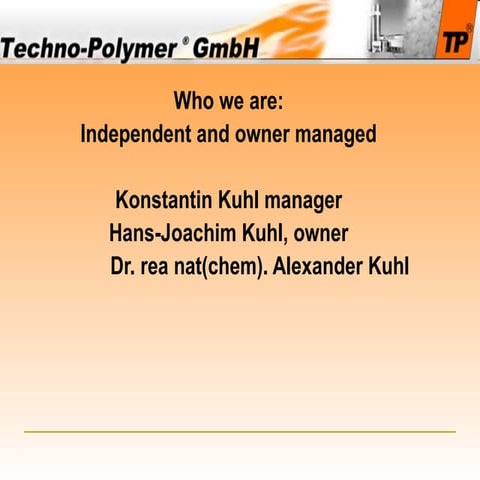 Techno Polymer Ppt