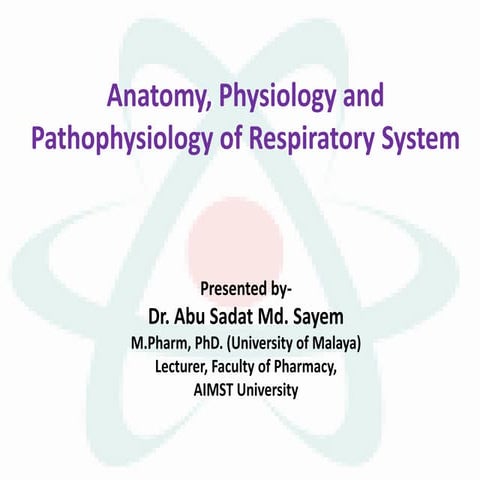 Anatomy, Physiology and pathophysiology of Respiratory system Basic.pptx