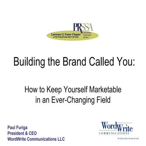 Personal Branding - The Secrets to Managing the Brand called YOU! | PDF