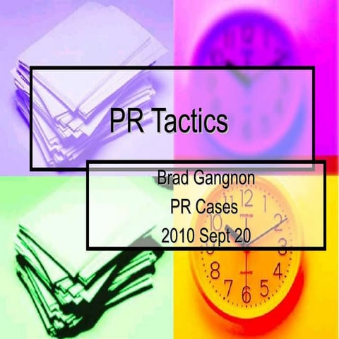 Pr tactics | PPT