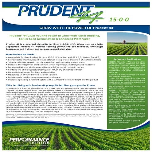 Prudent 44-info-sheet-2015 | PDF
