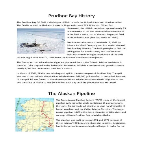 Prudhoe Bay Article | DOCX
