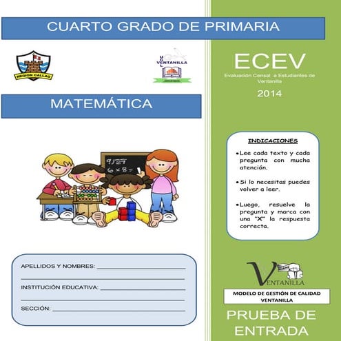 Evaluacion diagnostica 4 grado primaria | PDF