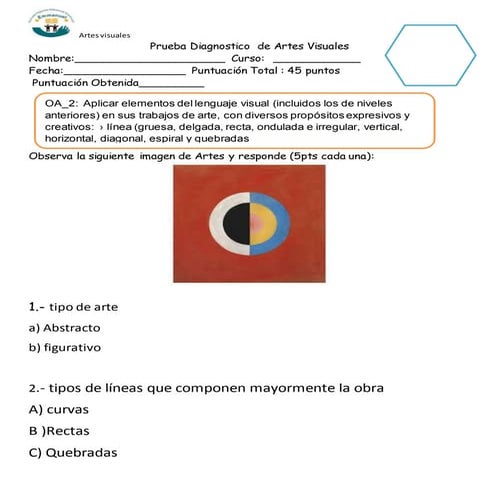 Prueba artes tipo de lineas | DOCX