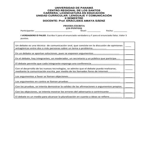 Prueba contextualizada eraclides | DOCX