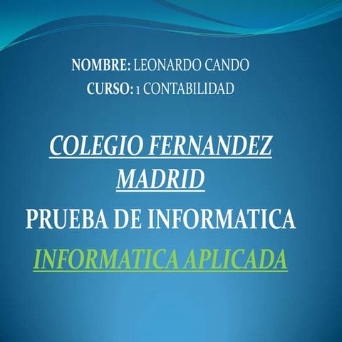 Prueba de computacion informatica lo que significa | PPTX | Computing ...