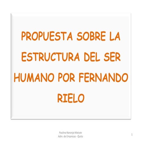 Estructura Del Ser Humano | PPT