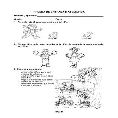 Evaluacion diagnostica 4 grado primaria | PDF