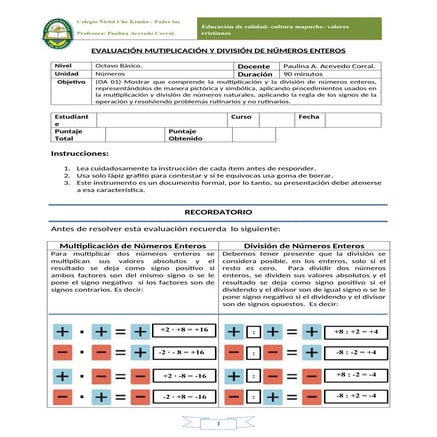 Prueba de multiplicación y división de números enteros.docx