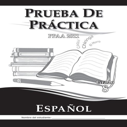Prueba de práctica español g8 1-24-11 | PDF