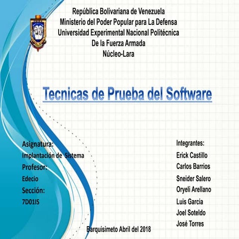 Tecnica de Prueba de Software | PPTX