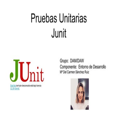 pruebas unitarias unitarias en java con JUNIT | PPTX