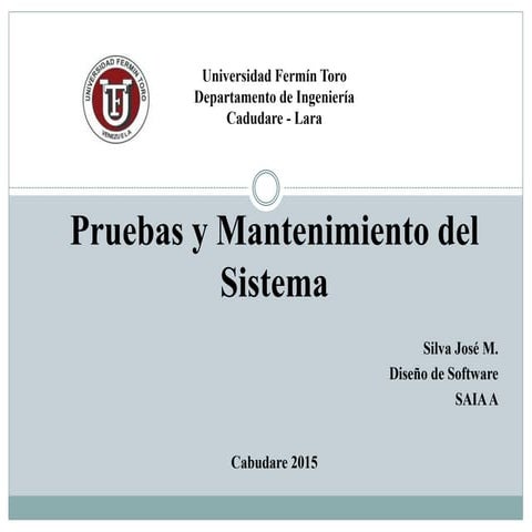 Mapa Conceptual: Pruebas y mantenimiento de Software | PPTX | Computing | Technology & Computing