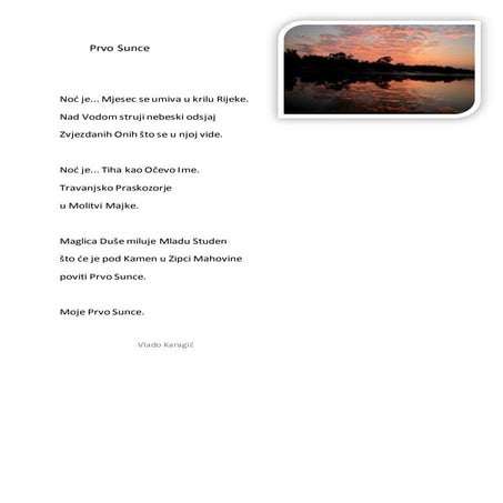 Prvo Sunce | PDF