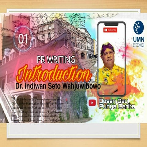 Public Relations Writing - Introduction 01 | PDF