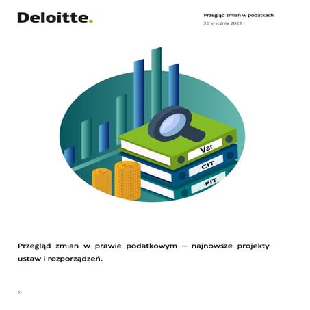Przegląd zmian w prawie podatkowym - 20 stycznia 2022 | Deloitte | PDF