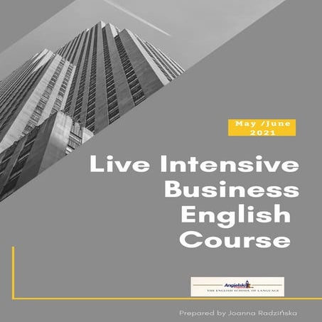 Przykladowa lekcja Live Intensive Business English Group Course | PDF
