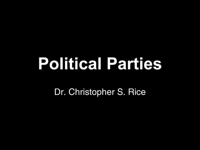 America’s political parties | PPT