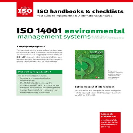 ISO HANDBOOKS & CHECKLISTS | PDF