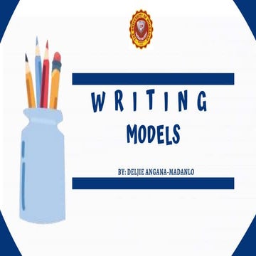 WRITING MODELS FOR COLLEGE, MASTERS AND DCOTORAL DEGREE | PPT
